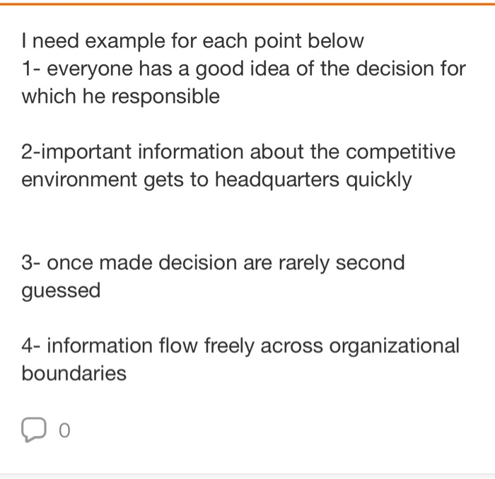 I need example for each point below 1- everyone has a | Chegg.com