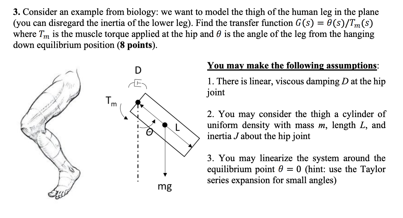 Solved 3. Consider an example from biology: we want to model | Chegg.com