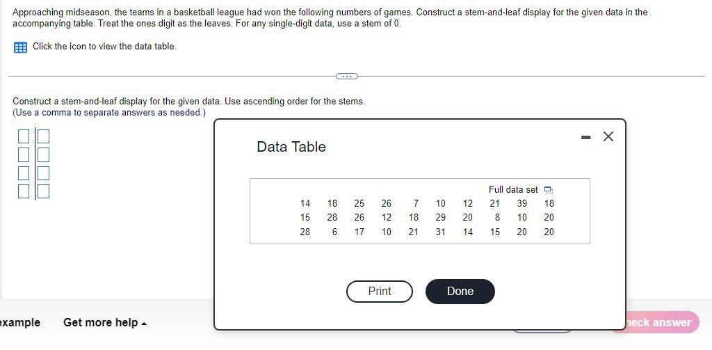 Solved Approaching midseason, the teams in a basketball | Chegg.com