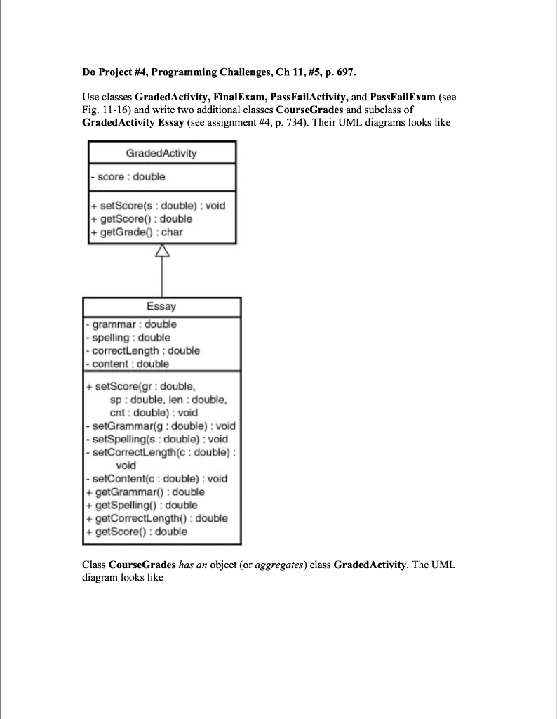 Do Project #4, Programming Challenges, Ch 11, #5, p. | Chegg.com