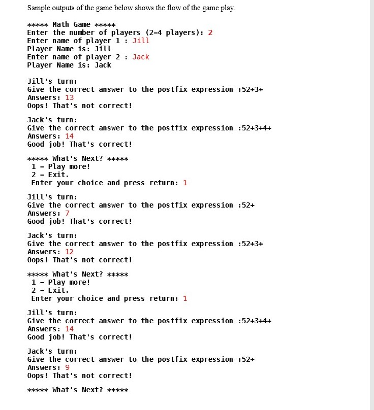 The program should be written in C++ write a game in | Chegg.com