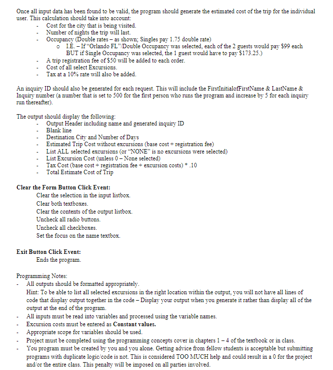 CIS 115 - Chapter 4 - Programming Project - Due - | Chegg.com