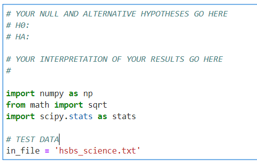Solved one sample t-test for equalityThe test data for this | Chegg.com