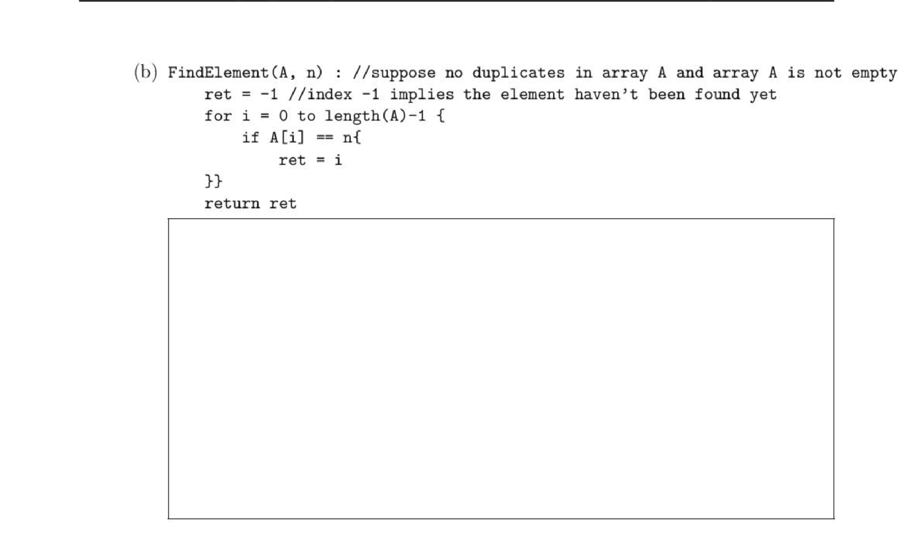 Solved 2 6 Pts Total Identify The Loop Invariant In The 