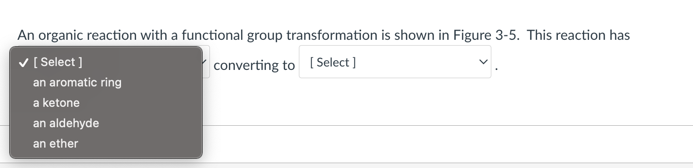 Solved An organic reaction with a functional group | Chegg.com