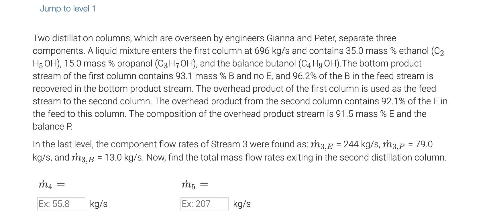 Solved Jump to level 1 Two distillation columns, which are | Chegg.com