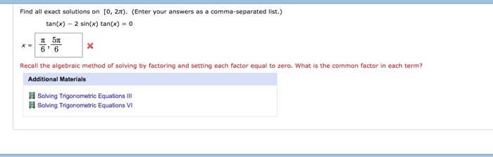 Solved Find all exact solutions on [0, 2π), (Enter your | Chegg.com
