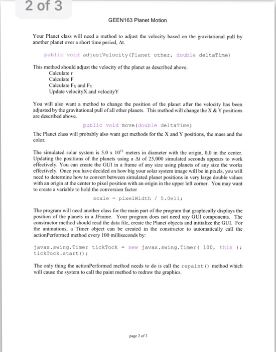 Solved GEEN163 Planet Motion Write a program that | Chegg.com