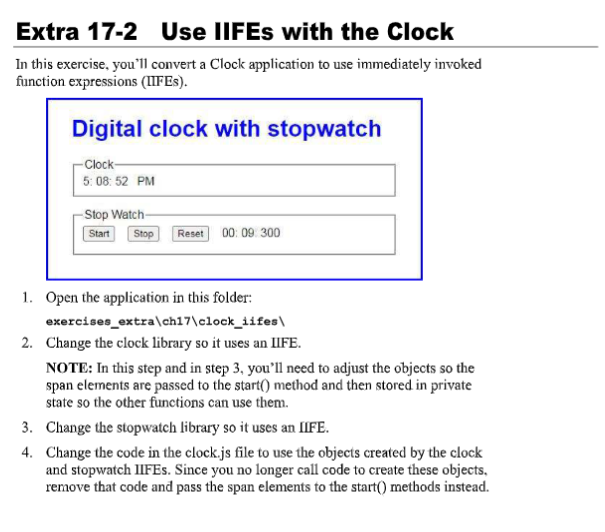 Solved In this exercise, you'll convert a Clock application | Chegg.com