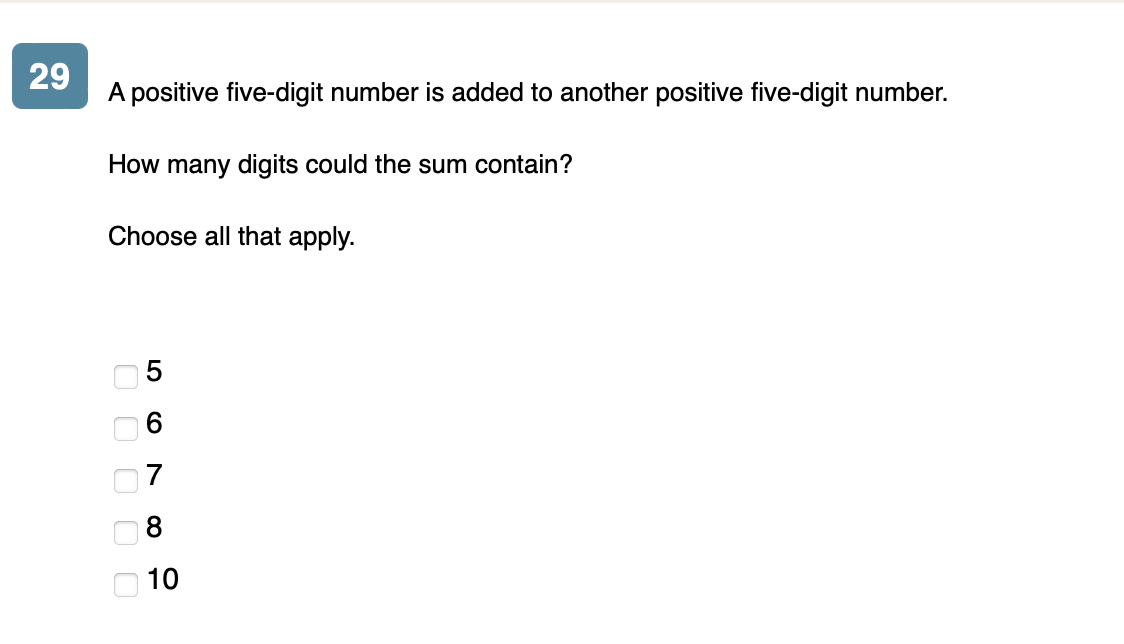 Solved A positive five-digit number is added to another | Chegg.com