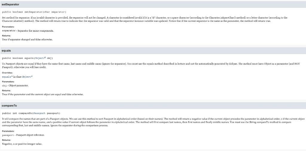 Solved Specifications Your task is two implement the | Chegg.com