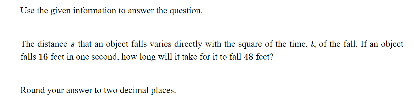 Solved Use the given information to answer the question.The | Chegg.com