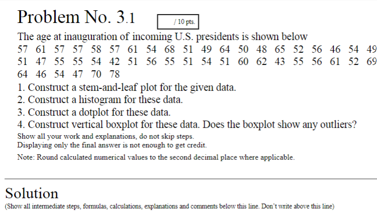 Solved 1. Construct a stem-and-leaf plot for the given data. | Chegg.com Solved 1. Construct a stem-and-leaf plot for the given data. | Chegg.com