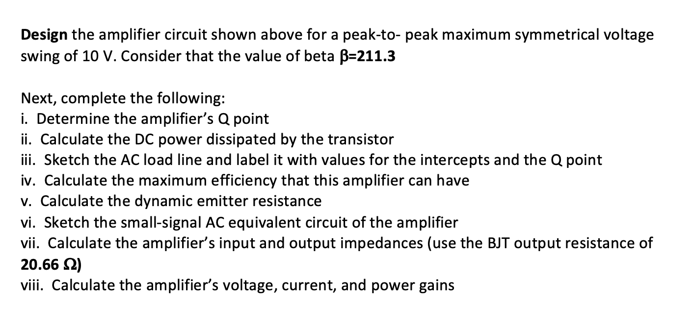 R1 ??? C1 V2 + Q1 2N2222 C2 .01g 15 V1 47 SINE(O 1 | Chegg.com
