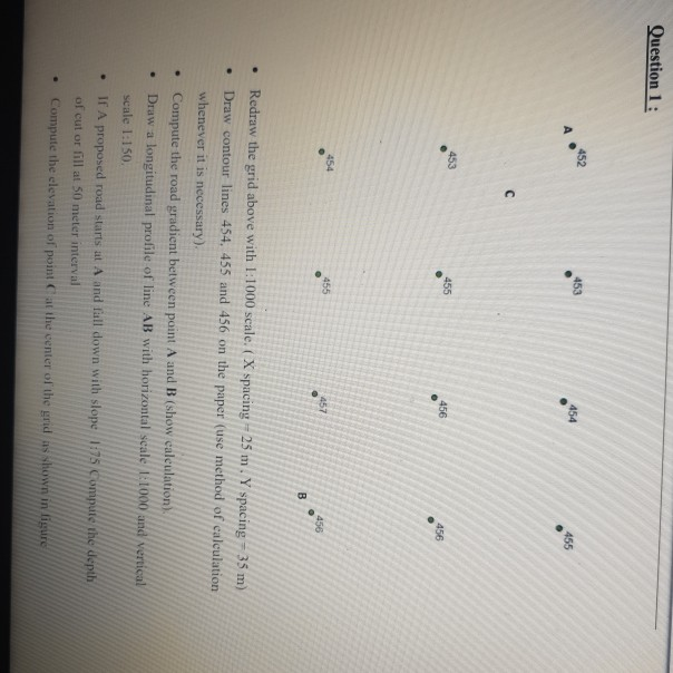 Solved Question 1: 455 456 S & • Redraw the grid above with | Chegg.com Solved Question 1: 455 456 S & • Redraw the grid above with | Chegg.com