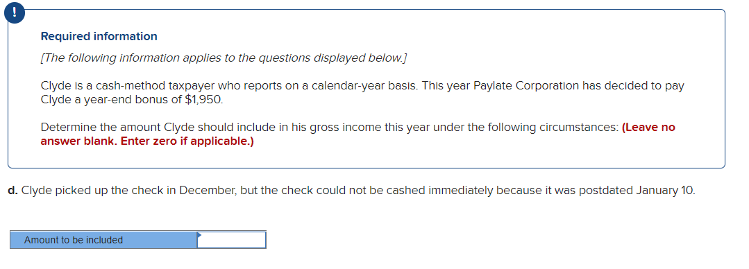 Solved ! Required information [The following information | Chegg.com