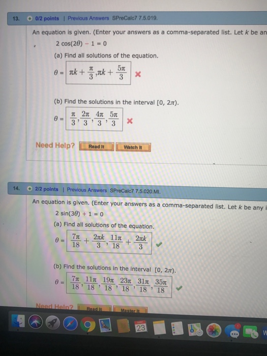 Solved 13. -0/2 points ! Previous Answers SPreCalc7 7.5019. | Chegg.com Solved 13. -0/2 points ! Previous Answers SPreCalc7 7.5019. | Chegg.com