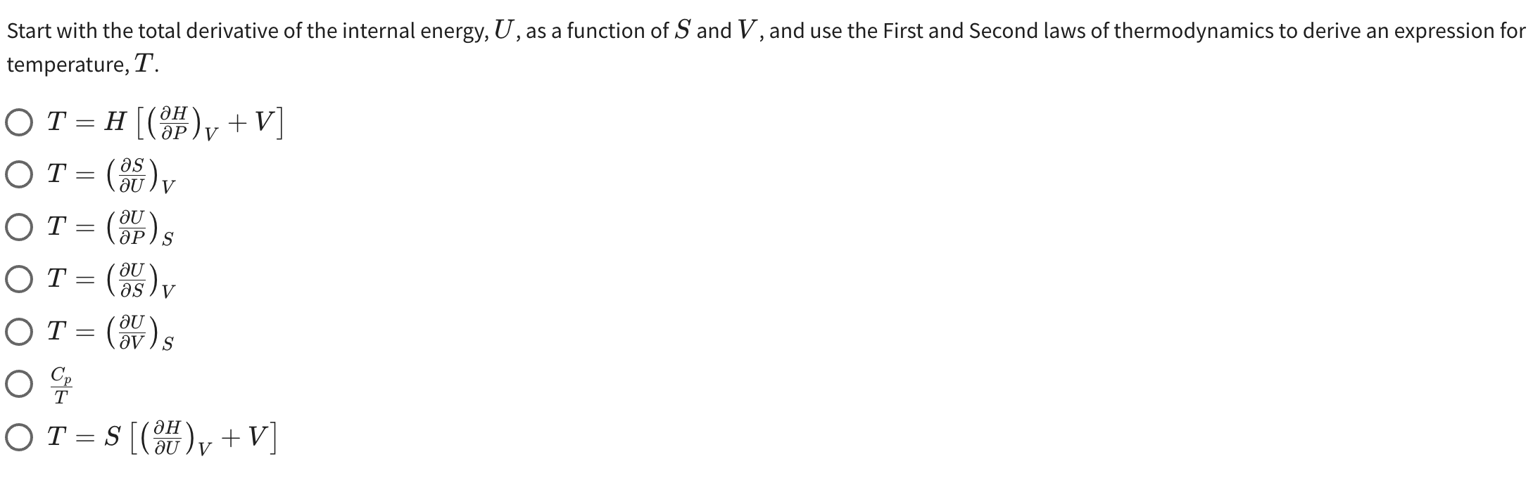 Solved Start with the total derivative of the internal | Chegg.com