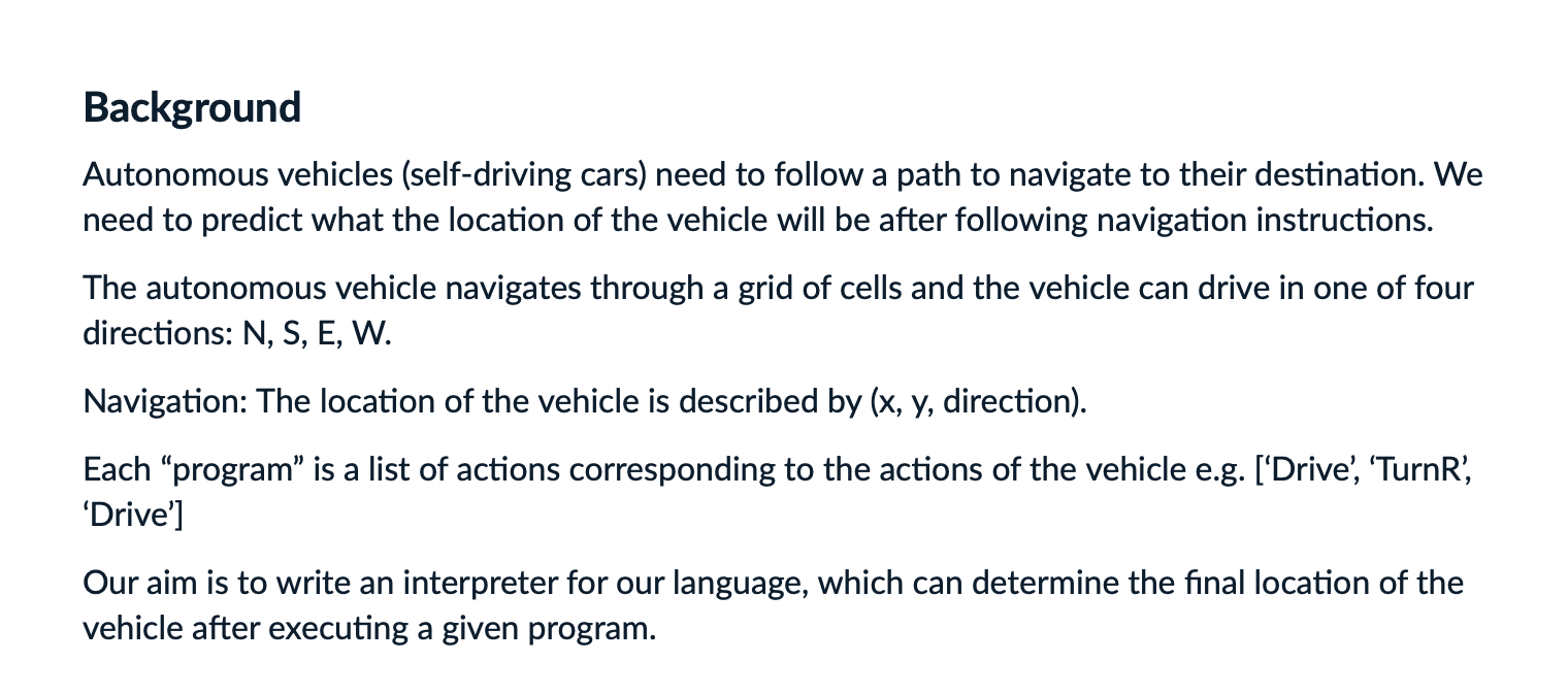 Solved Background Autonomous vehicles (self-driving cars) | Chegg.com