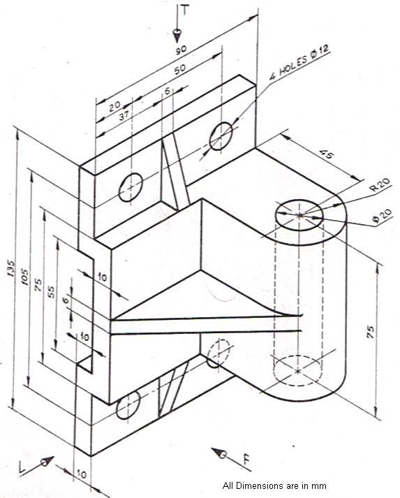 How to make a 2d full section, half section, full | Chegg.com