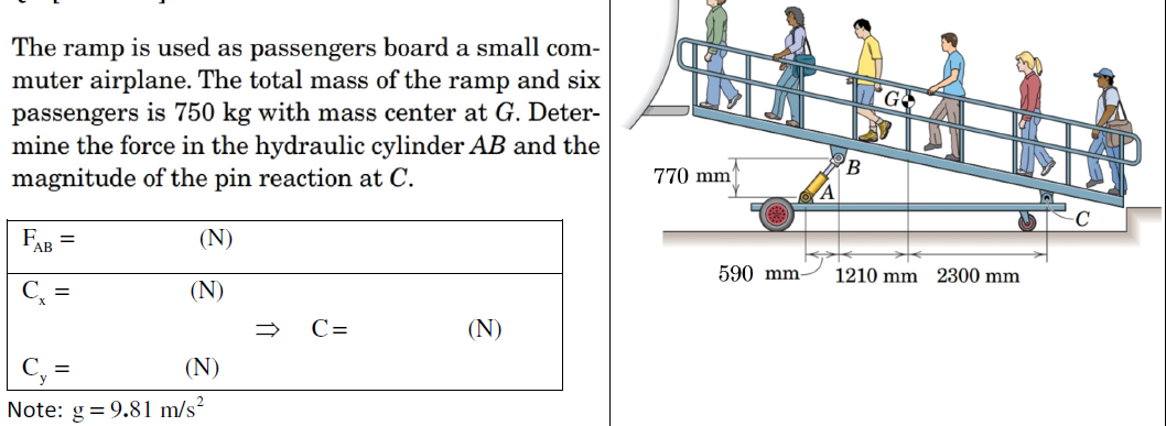 Solved GO The ramp is used as passengers board a small com- | Chegg.com