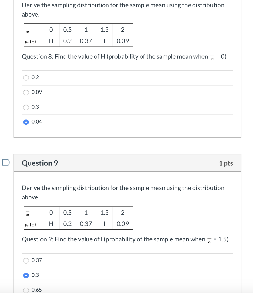 Solved Derive the sampling distribution for the sample mean | Chegg.com