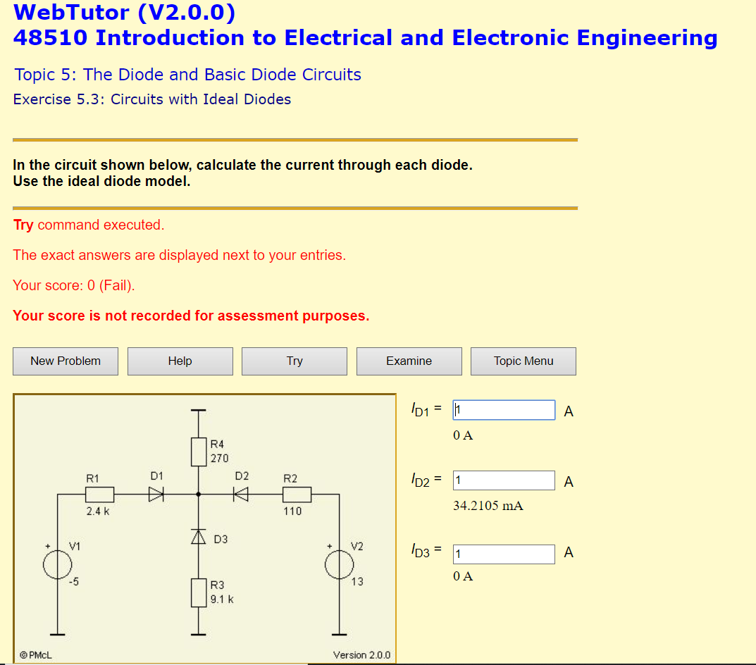 Solved Topic 5: The Diode and Basic Diode Circuits: Exercise | Chegg.com