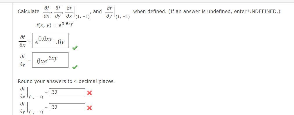 Solved af Calculate af af af , and ax' ay ox (1, -1) when | Chegg.com