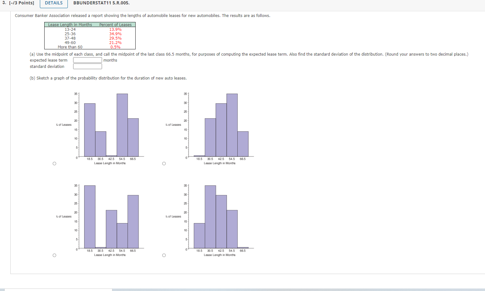 Solved 3. [-13 Points] DETAILS BBUNDERSTAT11 5.R.005. | Chegg.com