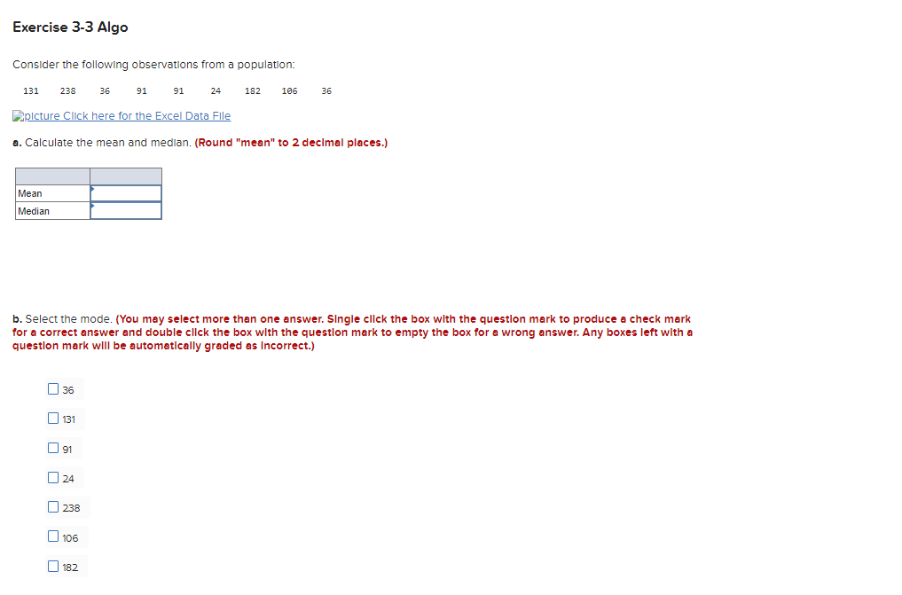 Solved Consider the following observations from a | Chegg.com