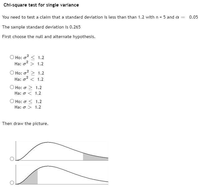 Solved Chi Square Test For Single Variance 0 05 You Need To