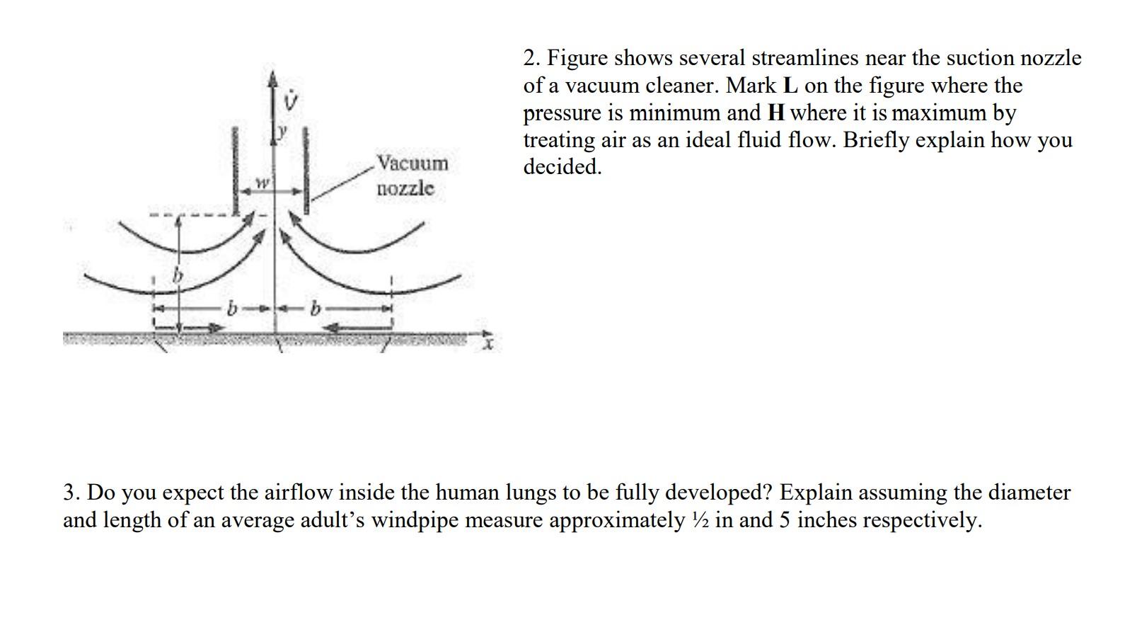 Solved 2. Figure shows several streamlines near the suction | Chegg.com