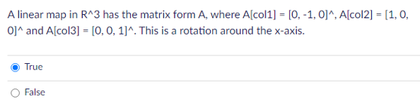Solved A linear map in R^3 has the matrix form A, where | Chegg.com