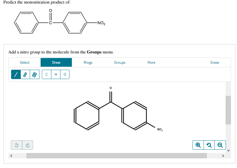 Solved Predict the mononitration product of: Add a nitro | Chegg.com