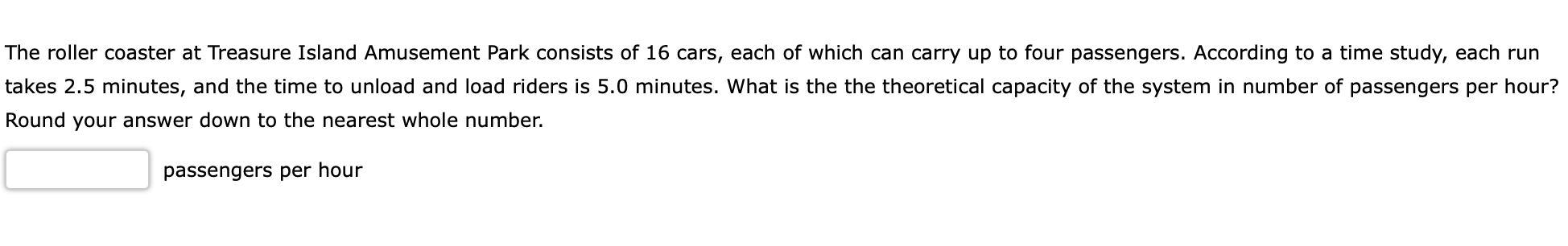 Solved The roller coaster at Treasure Island Amusement Park | Chegg.com