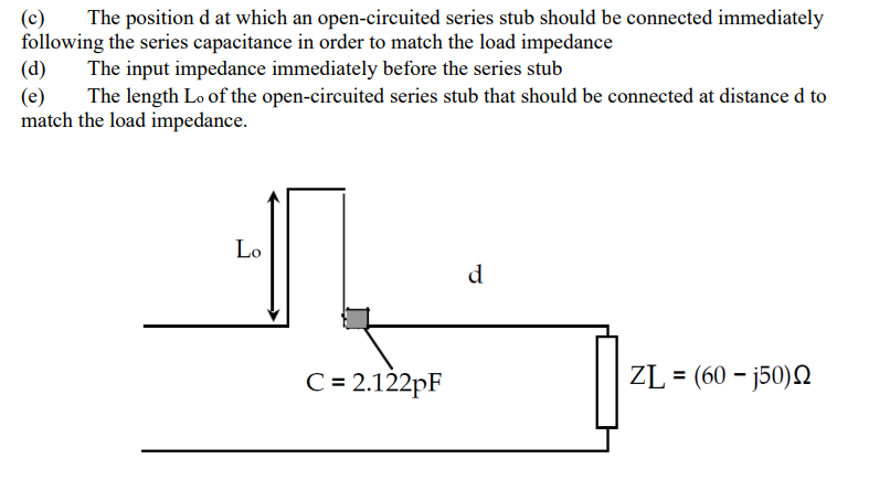 Solved A lossless transmission line with a characteristic | Chegg.com