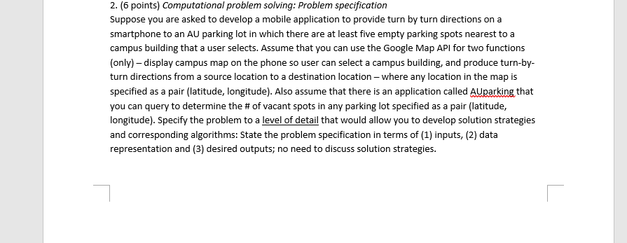 2. (6 points) Computational problem solving: Problem | Chegg.com