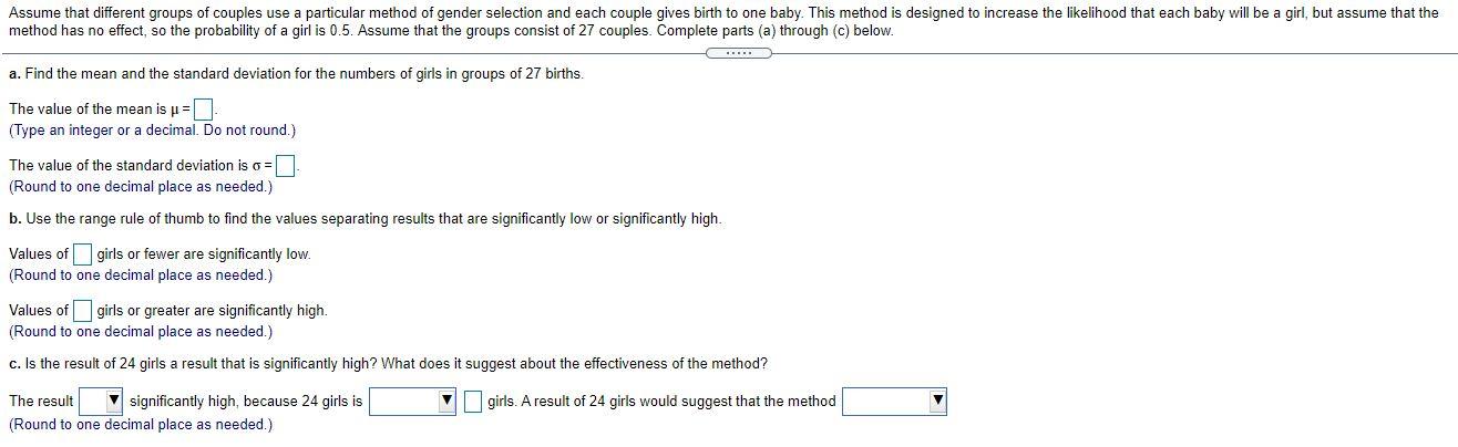 Solved Assume that different groups of couples use a | Chegg.com