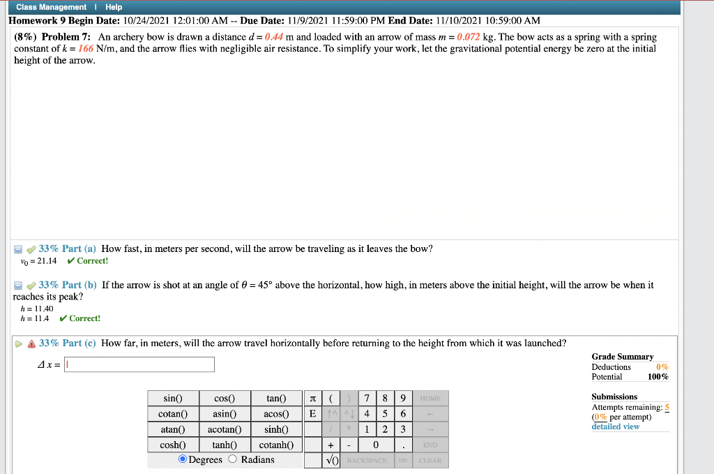 Solved Class Management | Help Homework 9 Begin Date: | Chegg.com