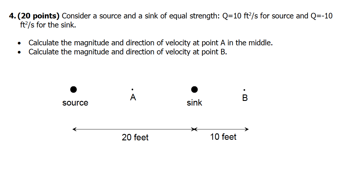 Solved 4.(20 points) Consider a source and a sink of equal | Chegg.com