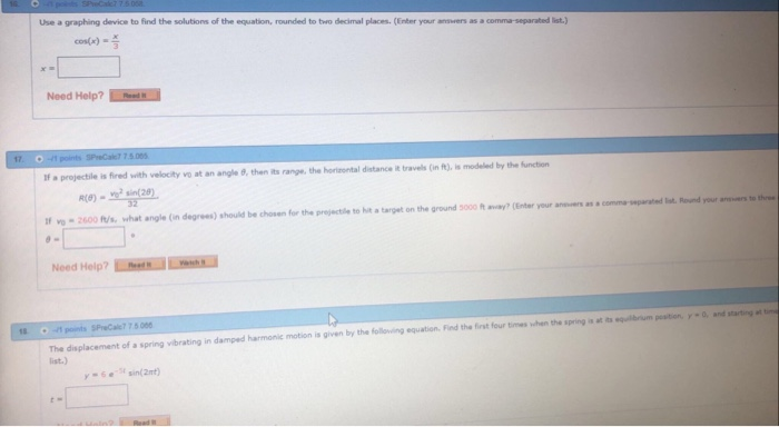 Solved Use a graphing device to find the solutions of the | Chegg.com