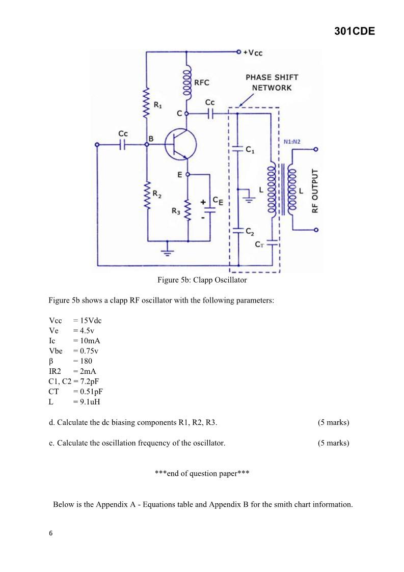 Solved Q5 a. State one application example of the Clapp RF | Chegg.com