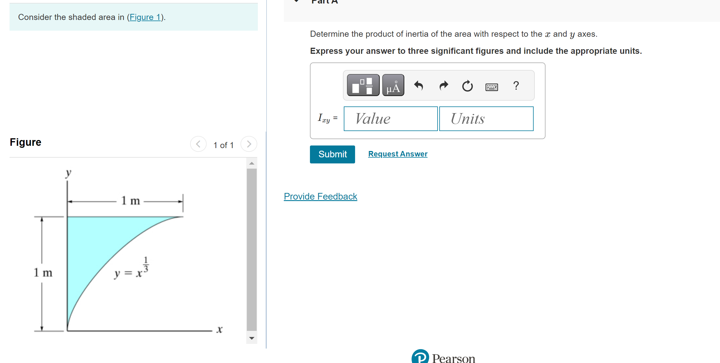 Solved Consider the shaded area in (Figure 1). Determine the | Chegg.com