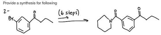 Solved Provide a synthesis for following. Please draw out | Chegg.com