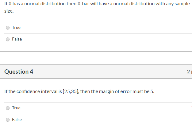 Solved If X has a normal distribution then X-bar will have a | Chegg.com