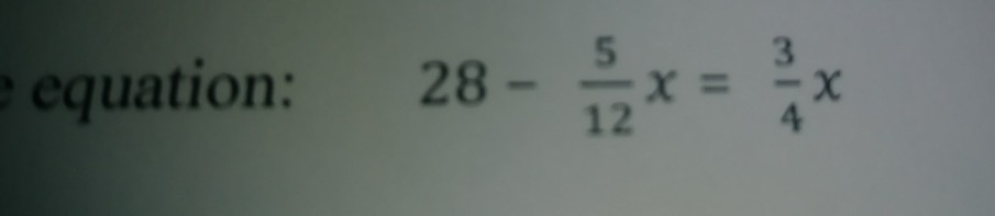 Solved equation: 28-5x=3x 4 | Chegg.com