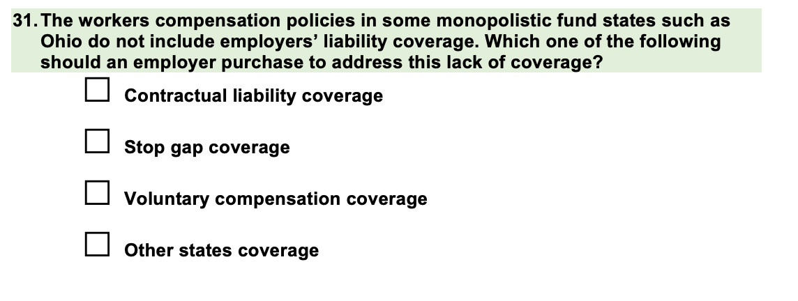 Solved 1. The workers compensation policies in some | Chegg.com