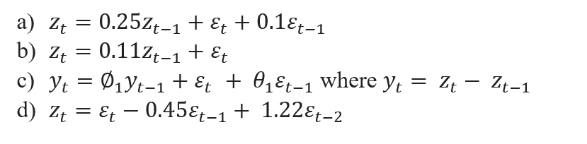 Solved Rewrite the following time series models using the | Chegg.com