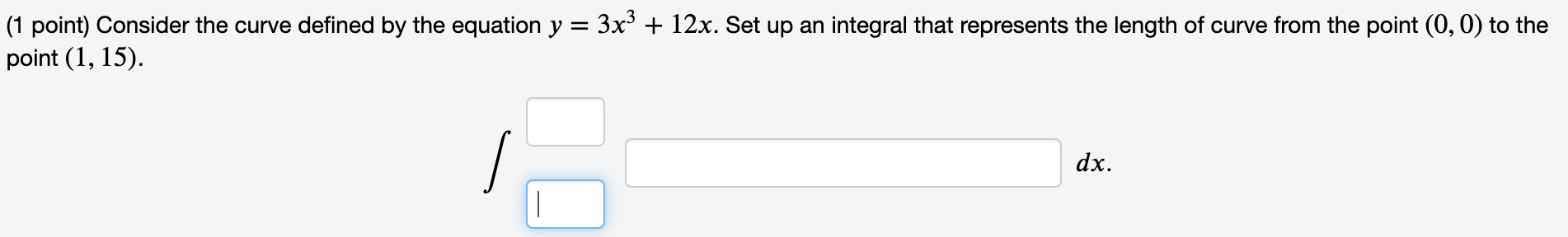 Solved (1 point) Consider the curve defined by the equation | Chegg.com