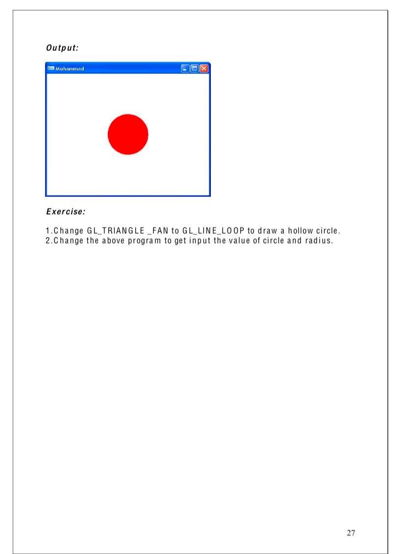 Solved Session 5 Objective To Implement Circle Drawing 